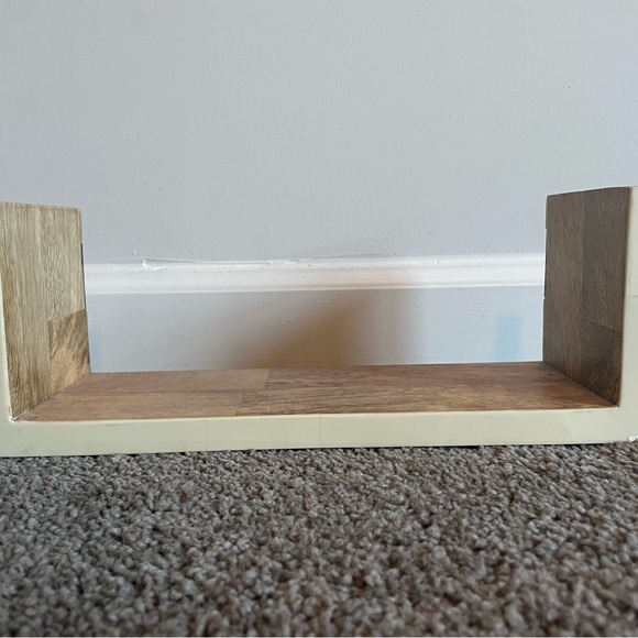 Target | Wall Decor | Cream Brown Floating Wall Shelf | Poshmark